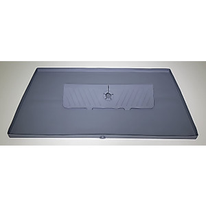 Premium 34” x 22” Under Sink Mat with Bonus Faucet Splash Guard: Waterproof Silicone Kitchen Sink Mat with Drain Hole - Rubber Mat Cabinet Protector, Anti-Slip, and Waterproof Kitchen Cabinet Liner