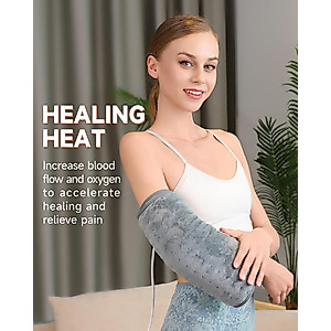 Heating Pad for Back Pain Relief, MAVOKIS Heating Pads for Cramps with Auto Shut Off Large, 6 Heat Settings Electric Heat Pad for Neck and Shoulder, 12" x 24", Moist Heat Option, Super Soft