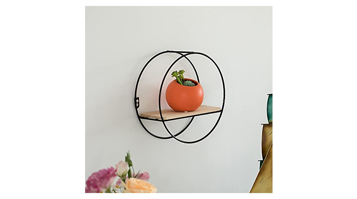 Modern Round Floating Shelf - Stylish Wall Decor for Any Room