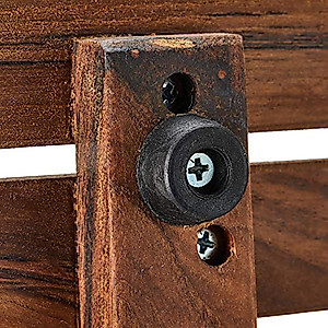 Bare Decor Zen Spa Shower or Door Mat in Solid Teak Wood and Oiled Finish, 31.5 by 19.5-Inch