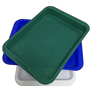 TEYOUYI 3 Pcs Hedgehog Litter Boxes Tray, Plastic Pet Toilet, Small Animal Litter Tray Corner for Guinea Pig Hamster Pig Rabbit Pee (3 Color)