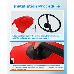 FAHKNS Spin Chair for Kids, Sensory Swivel Chair, Swivel Chair for Autism Kids Training Concentration, Outdoor and Indoor Non Slip Metal Base Sensory Chair Relieving Toddlers Sickness Symptoms