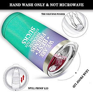 Fufendio Best Friend Birthday Gifts for Women - Friendship Gifts, Mothers Day Gifts for Friend - Gifts for Best Friend Woman - Friend Coffee Mug Tumbler