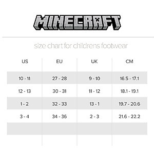 Minecraft Sock Slippers for Kids, Allover Creeper Video Game Print, Black, Size Medium (10-13 Little Kid)