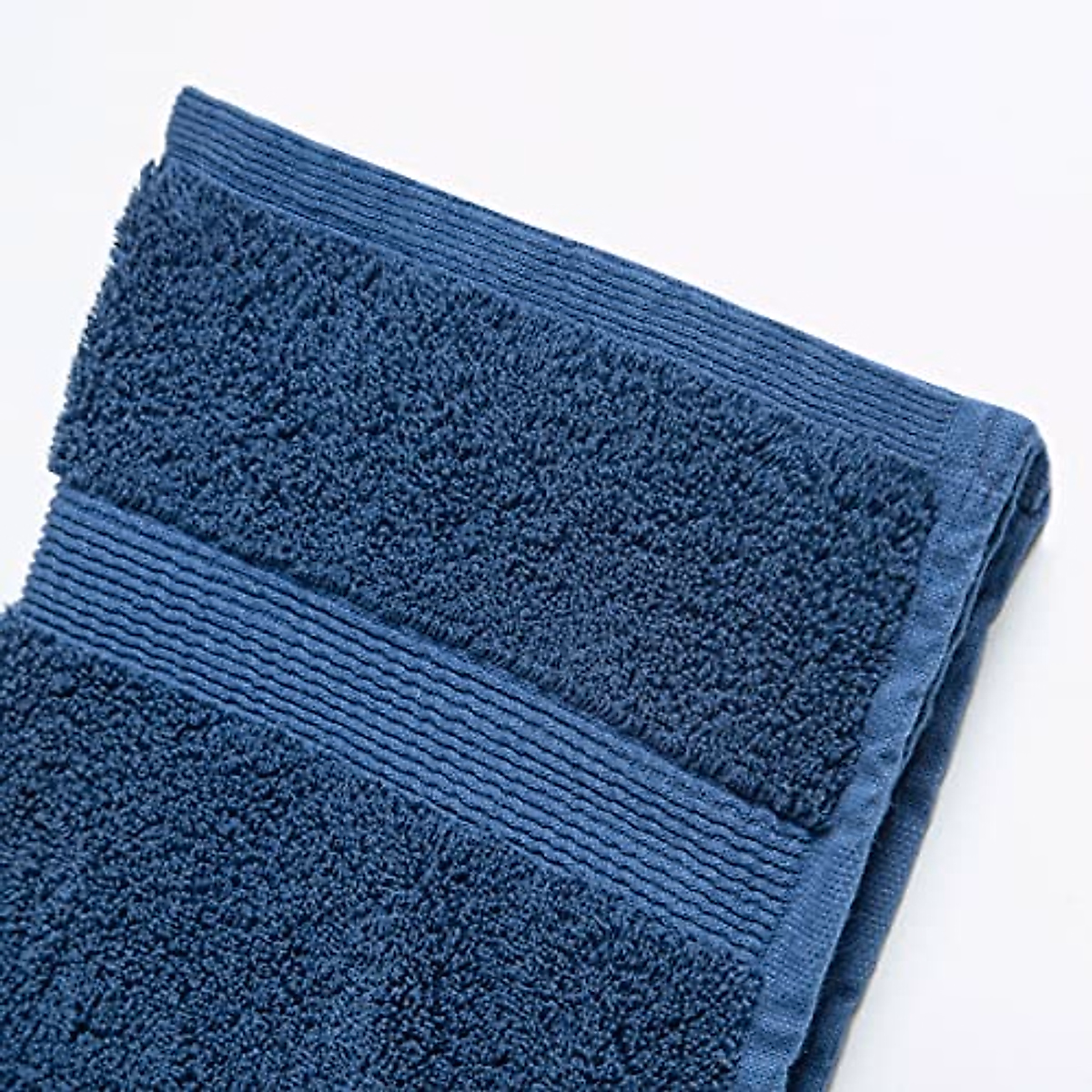Nebia Hand Towel for Bathrooms, Showers, and Bath Tubs, Made from Recycled Materials, Soft and Absorbent, Machine-Washable, Quick Dry, 15” x 30”, Navy