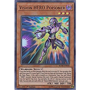 Yu-Gi-Oh! - Vision Hero Poisoner - BLHR-EN008 - Ultra Rare - 1st Edition - Battles of Legend: Hero's Revenge