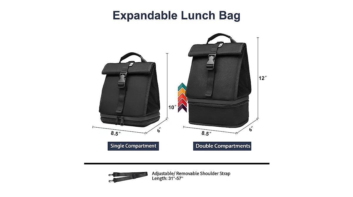 Sunny Bird Expandable Insulated Lunch Box - Reusable & Leakproof