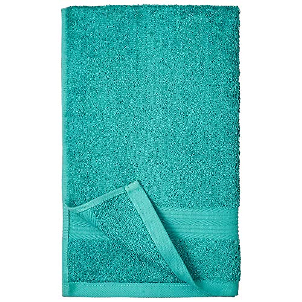Amazon Basics Fade-Resistant Cotton Hand Towel - 6-Pack, Teal