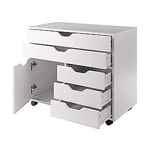 Ergode Wood Halifax 3-Section Mobile Storage Cabinet - Versatile & Compact