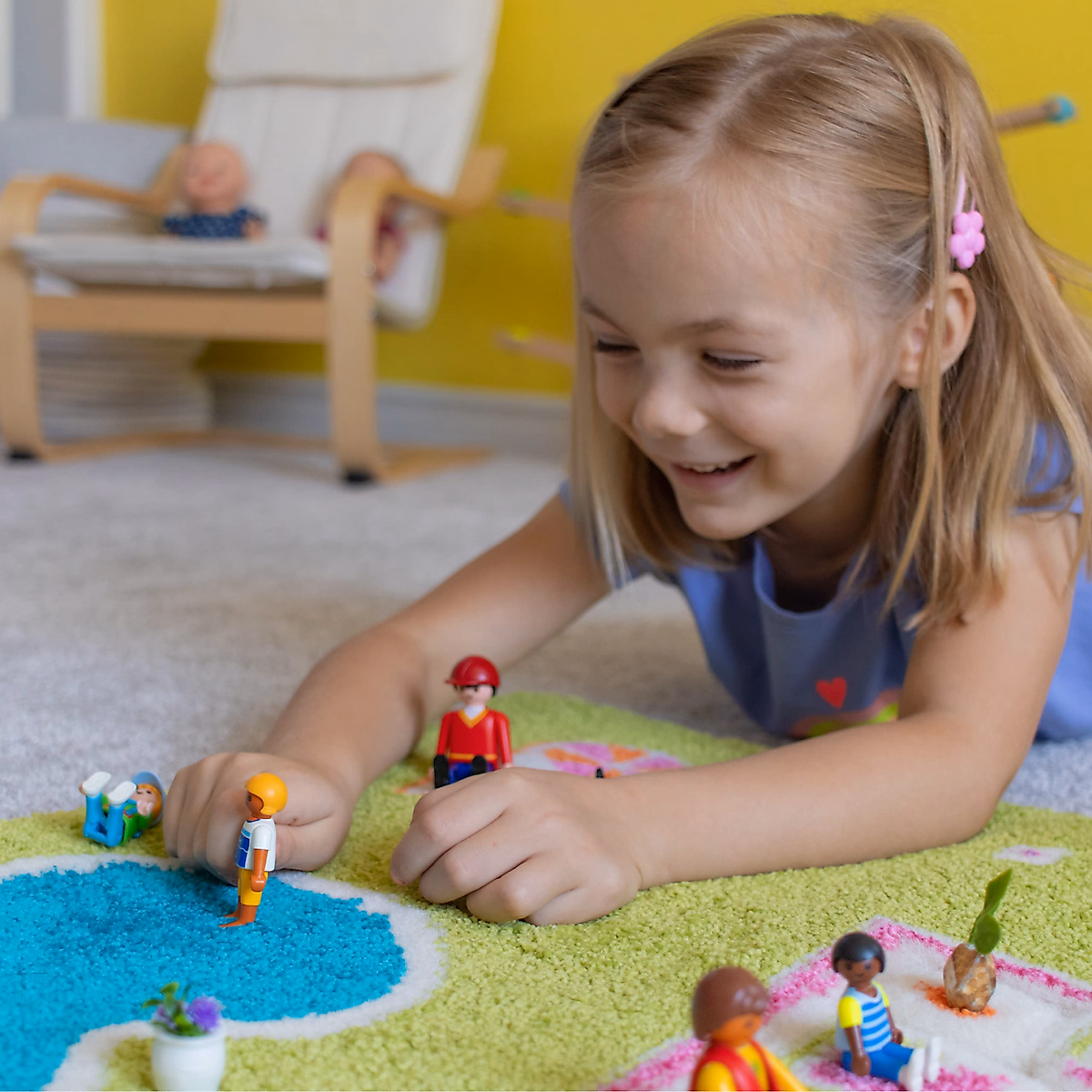 IVI Playhouse 3D Montessori Play Mat, Non-Toxic, Stain Resistant, Educational Activity Toys for Girls