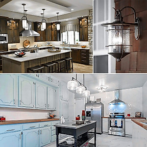 Luxrite 5W Vintage E26 Candelabra LED Bulb 60W Equivalent, 550 Lumens, 5000K Bright White Dimmable, Medium Base Candelabra Bulb, Torpedo Tip Clear Glass, Edison Filament Light Bulb, UL Listed (6 Pack)