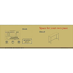 Lifewit 39.4 Inch Narrow Console Table with Metal Frame for Living Room, Industrial Long Entryway Table for Hallway, Entrance, Office, Corridor, Coffee Behind Sofa, Rustic Brown