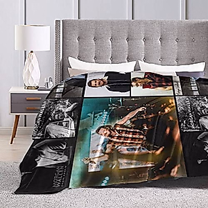 Ultra-Soft Blanket Collage Singer Blanket Flannel Blanket Portable Throw Blanket for Living Room Couch Sofa Car Fans Gift 50"x40"