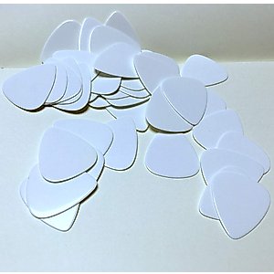 Plain White Guitar Picks (20 picks in a packet)