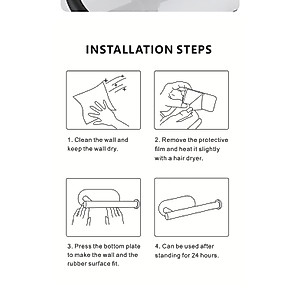 No Drilling Black Bathroom Accessories Sets Toilet Tissue Roll Paper Holder Towel Rack Bar Rail Ring Robe Clothes Hook Hardware,Brushed Hook