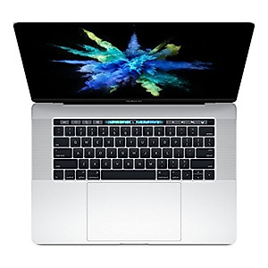 Apple MacBook Pro 15" Retina Core i7 2.6GHz MLH32LL/A with Touch Bar, 16GB Memory, 512GB Solid State Drive - Silver (Renewed)