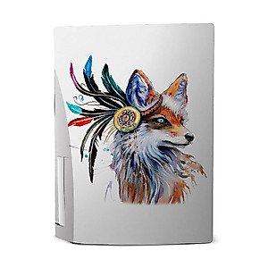 Head Case Designs Officially Licensed Pixie Cold Fox Art Mix Matte Vinyl Faceplate Sticker Gaming Skin Case Cover Compatible with Sony Playstation 5 PS5 Disc Edition Console & DualSense Controller