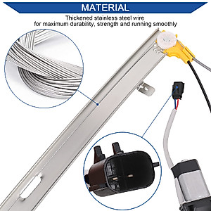 Obaee 748-568 Rear Right Passenger Side Power Window Lift Regulator and Motor Assembly Compatible with Jeep Liberty KJ KK 2002-2006, Replace OE 68059646AB