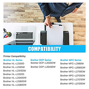 DIGITONER Compatible Toner Cartridge Replacement for Brother TN630 TN660 TN-660 TN-630 High Yield for use in Brother DCP-L2540DW L2560DW HL-L2300D L2360DW L2380DW MFC-L2680W L2685DW [Black, 4 Pack]