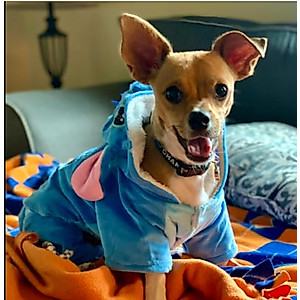 Nekewe Pet Costume Dog Hoodies Pet Xmas Pajamas Outfit, Pet Coat for Small Medium Large Dogs Cats Winter Cartoon Coat for Party Halloween Christmas