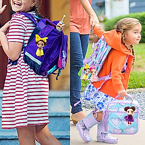 UNGLINGA Jumbo Easter Eggs Basket Stuffers with Fashion Beauty Doll Baby Girls Decorations and Stickers for Girls Toddler Kids Gift Surprise Egg Toy Party Supplies Pack of 6