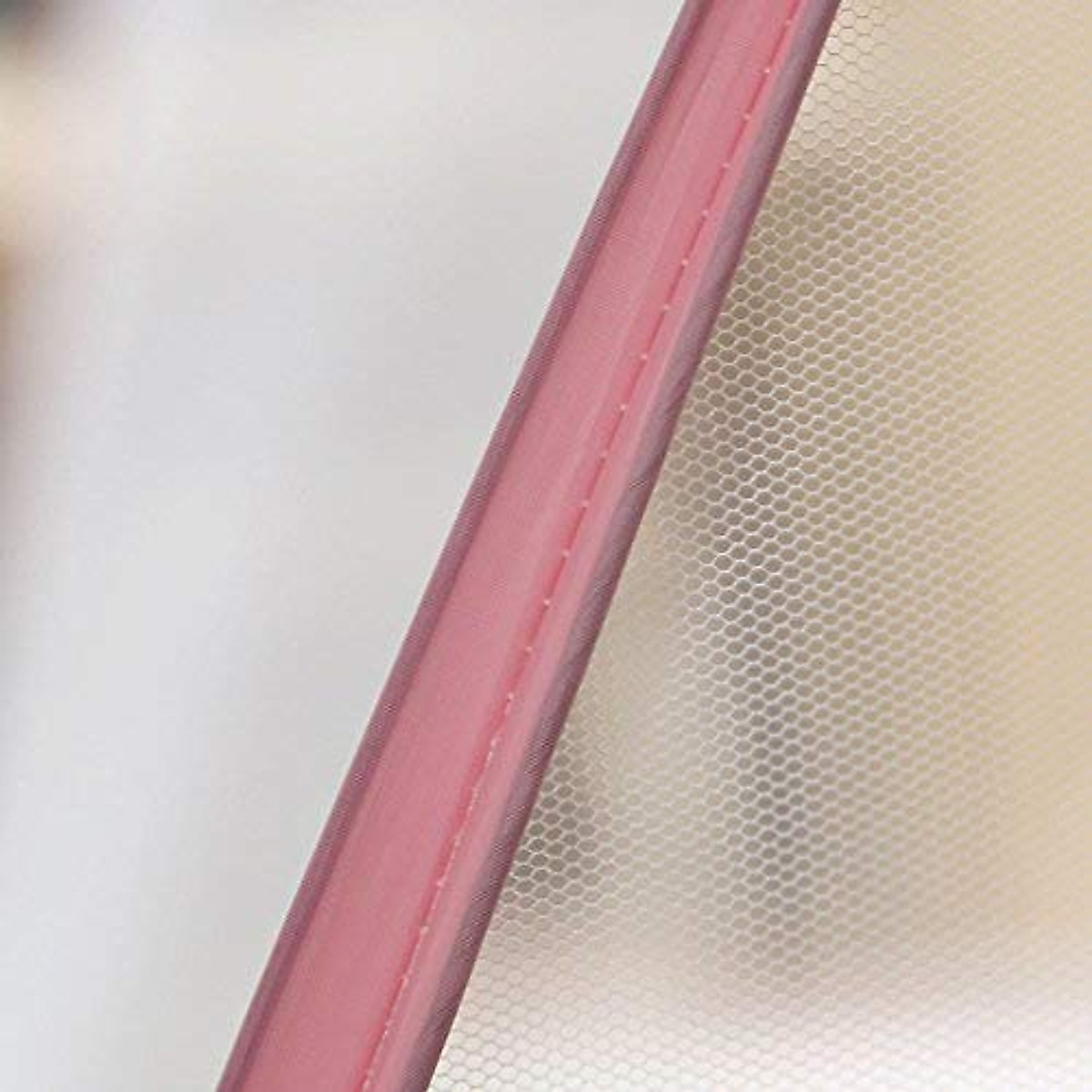 RuiHome Folding Pop-Up Mosquito Net Tent Zipper Bed Canopy for Kids Bedroom Dorm Outdoor Travel (39x79x39", Pink)