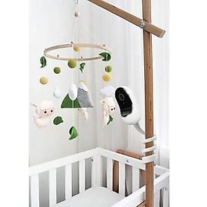 Safer Baby Monitor Mount for Owlet Duo, Owlet Cam Baby Monitor, Flexible Twist Mount