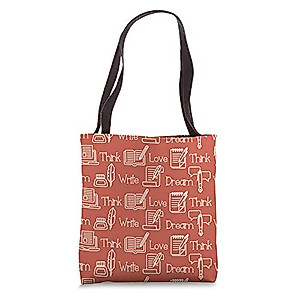 Writer Write Biographer Novelists Author Writing Gifts Tote Bag