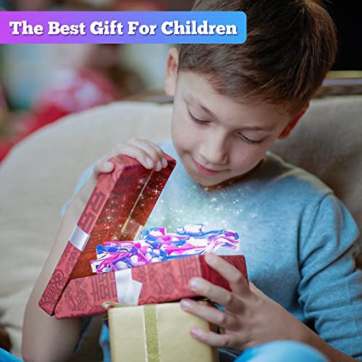 Dinosaur Fidget Push Pop Toy, Fidgets Educational Popping Toy for Girls Squeeze Bubble Sensory Toy Relieve Stress & Anxiety for Adults and Teen