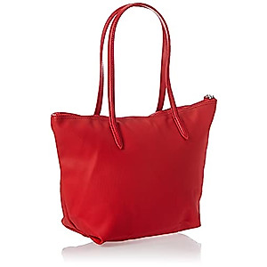 Lacoste Women's L.12.12 Small Tote Bag Shoulder Handbag, High Risk Red, One Size