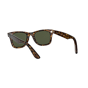 Ray-Ban Rb4340 Wayfarer Ease Square Sunglasses, Light Havana/G-15 Green, 50 mm