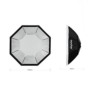 Godox Grid Softbox Strip Softbox Strip Box 120cm 47" Octagon Honeycomb Grid Strip Softbox Strip Box with Bowens Mount (FW120)