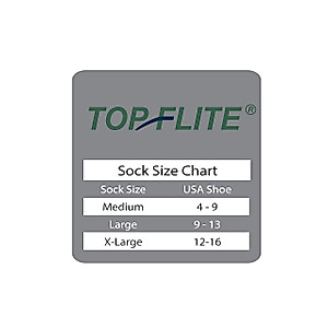 Top Flite Mens Moisture Wicking Seamless Toe Heel Tab Sport Socks 3 Pair Pack (as1, alpha, l, regular, regular, White, Large)