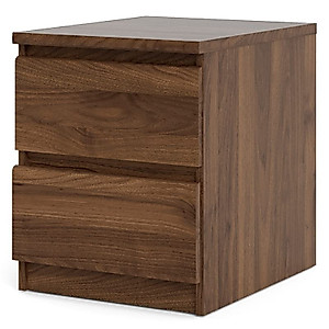 Tvilum 2 Drawer Bedroom Nightstand Nighstand, Brown