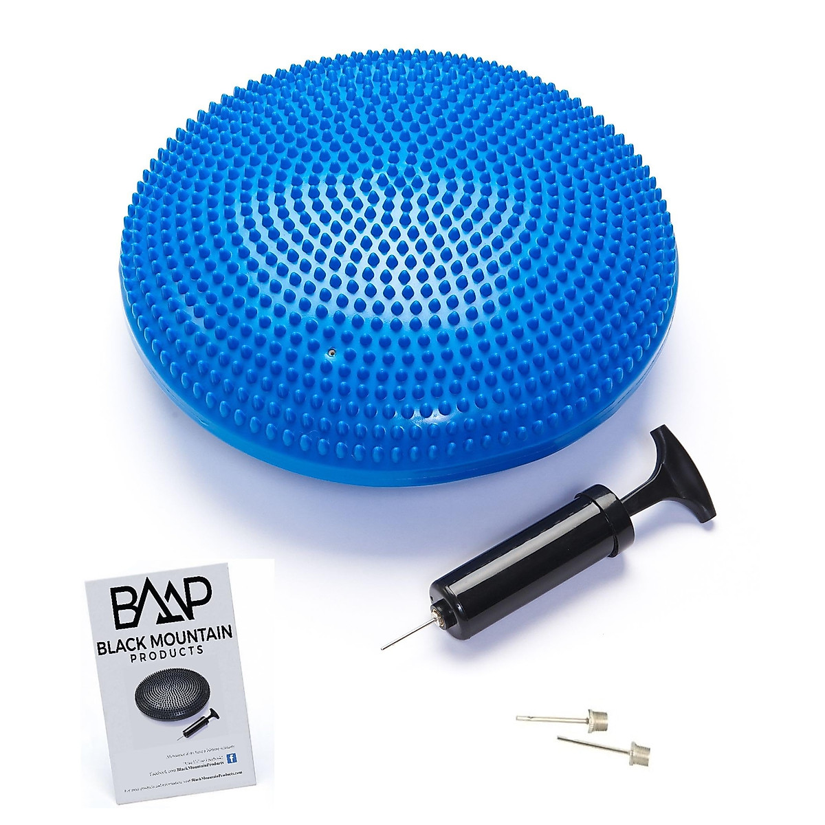 Black Mountain Products Exercise Balance Stability Disc with Hand Pump, Blue