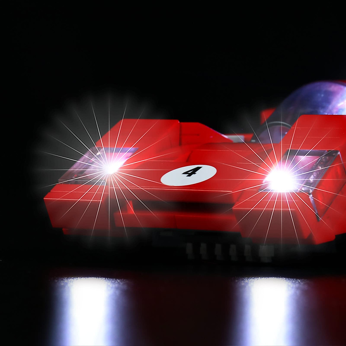 LMTIC Led Lighting Kit for Lego Speed Champions 1970 Ferrari 512 M 76906 Toy Building Kit Light Set Compatible with Lego 76906(NOT Included The Lego Sets)