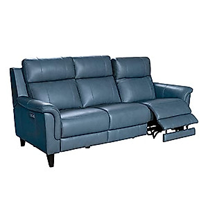Barcalounger Kester Power Reclining Sofa w/Power Head Rests, Masen Bluegray
