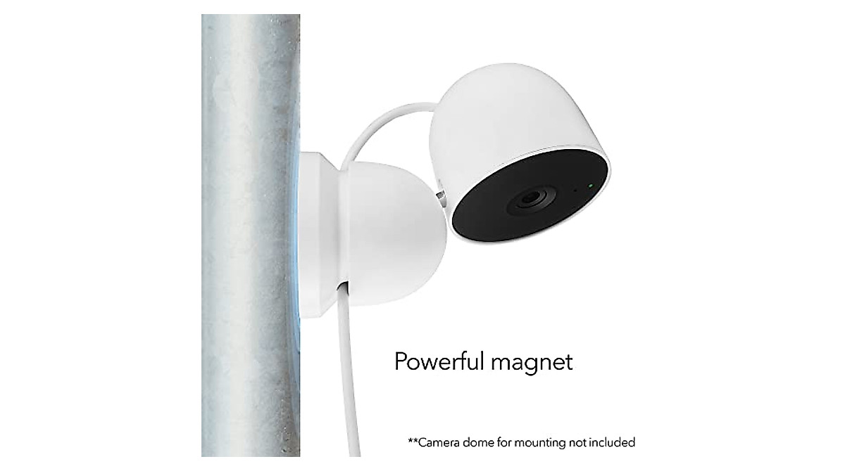 Secure Nest Cam (Indoor) with Magnetic Wall Mount - Easy Install