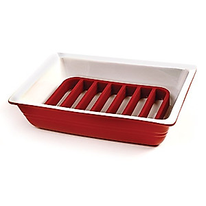 Norpro Rectangle Silicone Roasting Rack, Red, 1 EA (299)
