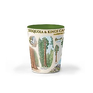 Xplorer Maps Sequoia-Kings Canyon National Park Map Ceramic Shot Glass, BPA-Free