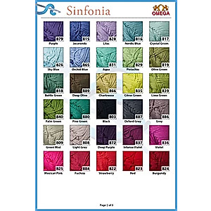 SINFONIA [100grs] by Omega - Elegant Fine 100% Mercerized Cotton Yarn for Knitting and Crafts - Color: 55 - Grey 886