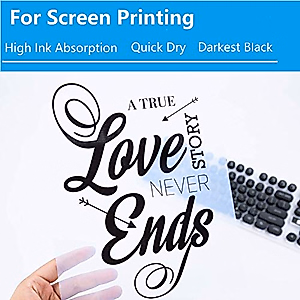 A-SUB 8.5x11 Inch Waterproof Inkjet Transparency Film for Silk Screen Printing 100 Sheets