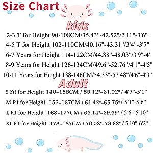 DarkCom Animal Onesie Flannel One Piece Cosplay Blue Axolotl Halloween Costume for Girls Boys