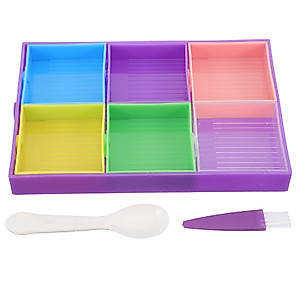 SHINEOFI 1 Set Diamond Drawing Tray Bead Holder Tray Jewelry Funnel Mix Picture Dot Beads Rhinestone Bead Container Crafts Rhinestone Tray Organizer Plastic Diamond Sorting Tray