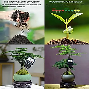 JOKIVTOU 2 in 1 Soil PH & Fertility Analyzer, Soil Test Kit for PH, Soil Testing Kit for Garden, Great for Gardening, Farming, Indoor, Outdoor,4th of July(No Battery Needed)