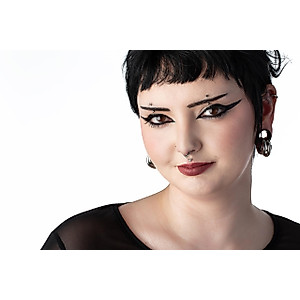 Pierced Owl 16GA G23 Implant Grade Titanium Triple Chevron Hoops Hinged Segment Ring (Black)