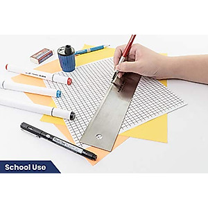 Pacific Arc 12" Straight Edge Stainless Steel 0.09" Thick Steel, Heavy Duty