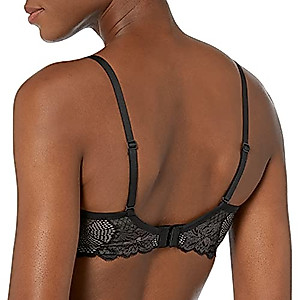 Calvin Klein Women's Perfectly Fit Flex Lightly Lined Perfect Coverage T-Shirt Bra, Black, 38D