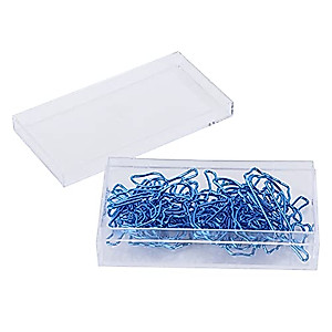 10Pcs Metal Paper Clips, Blue Roses Shaped Paperclip, Metal Paper Clamps Flower Paper Clip for Bookmark Notebook Agenda Book