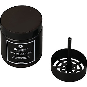 Brilliant Silver Dip Cleaner, Black 8 Oz